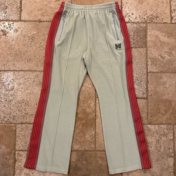 Needles | Pants | Needles X Maxfield Mint Green Red Velour Track Pants ...